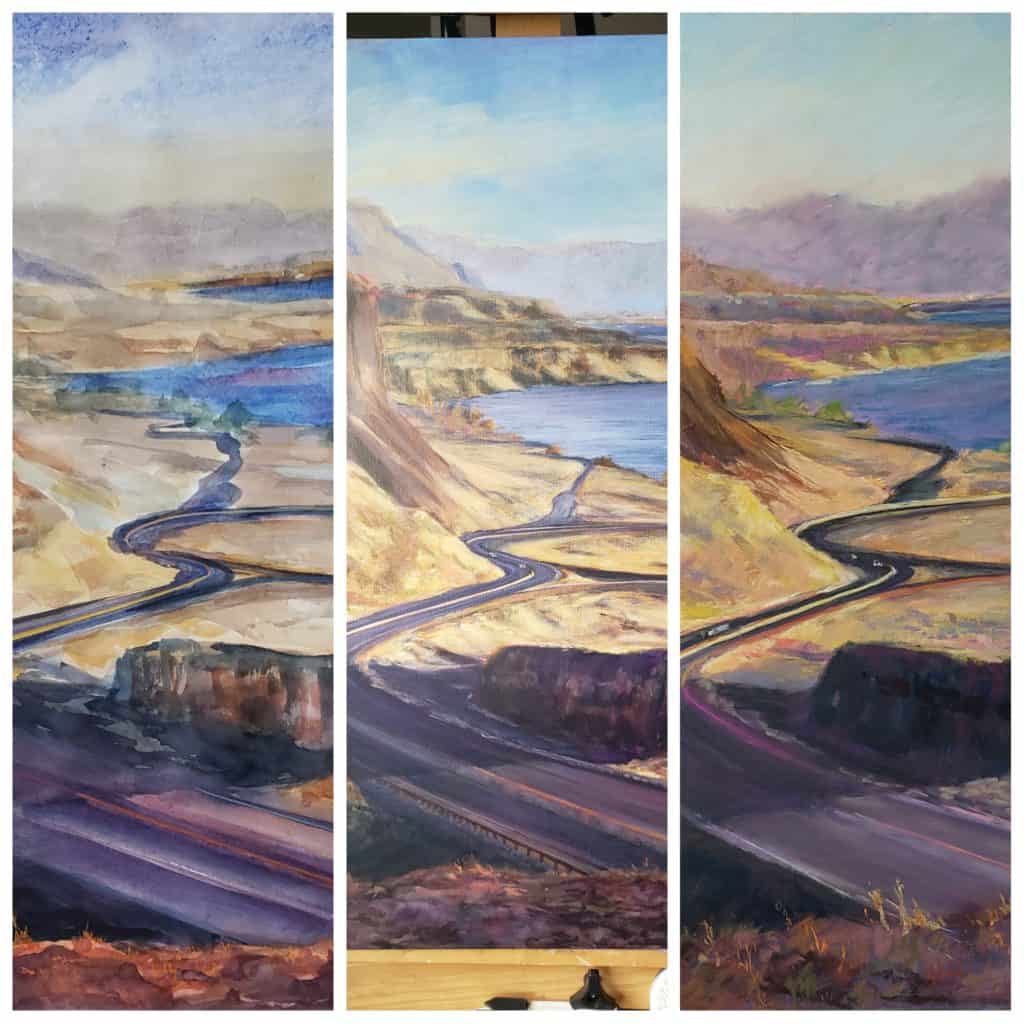One Landscape Painted with 3 Different Mediums (2023) – VeryCreate.com