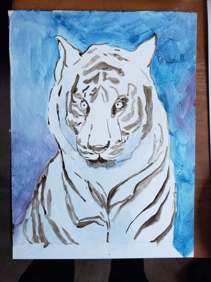 How To Create A Tiger Acrylic Painting (2023) - VeryCreate.com