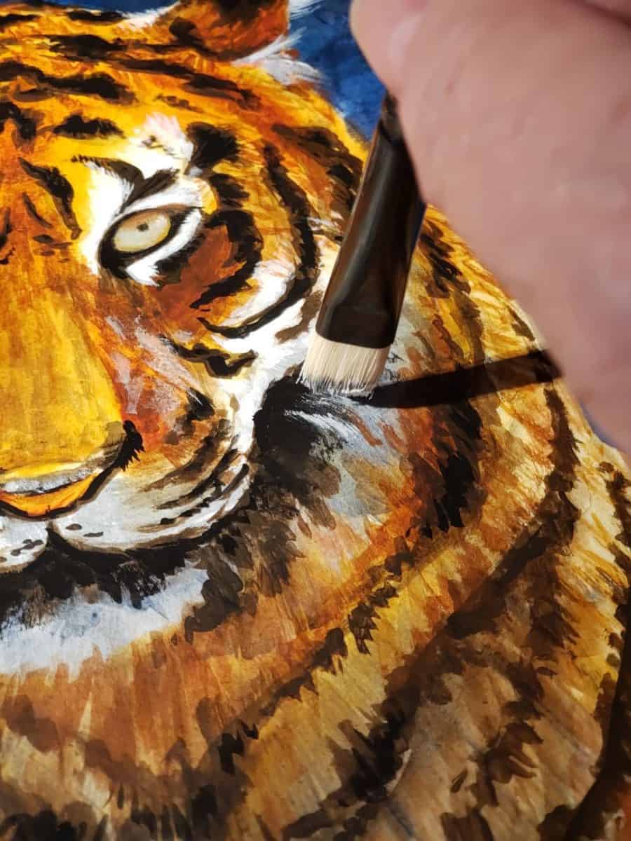 How To Create A Tiger Acrylic Painting (2023) - VeryCreate.com