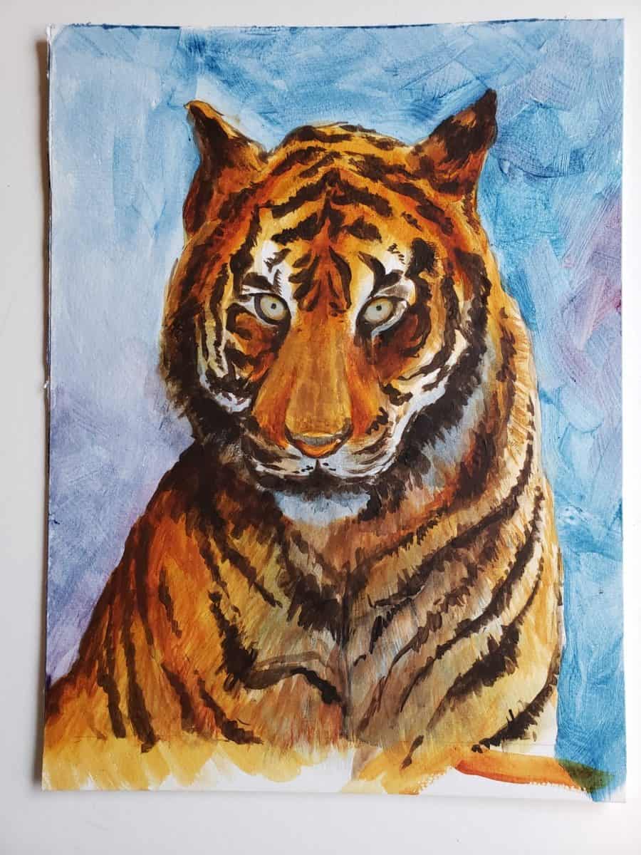 How To Create A Tiger Acrylic Painting (2023) - VeryCreate.com