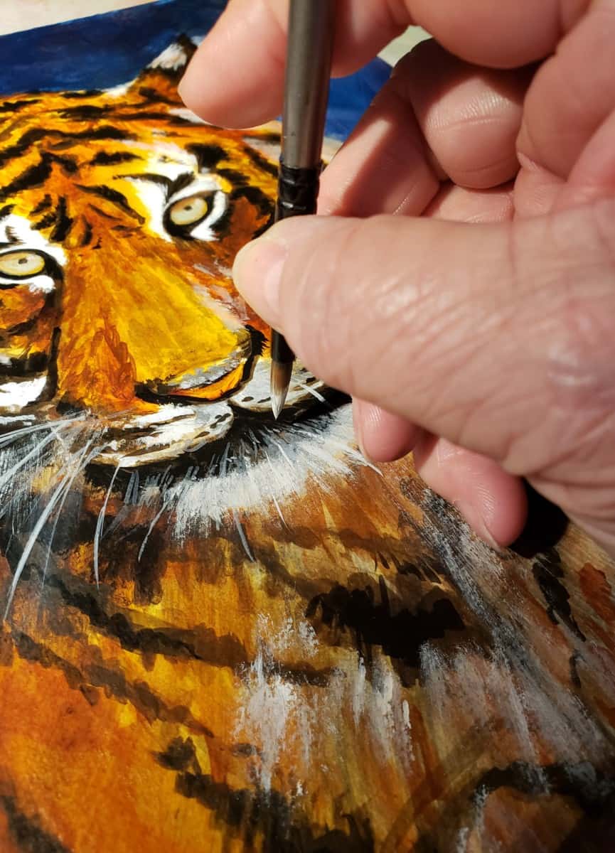 How To Create A Tiger Acrylic Painting (2023) - VeryCreate.com